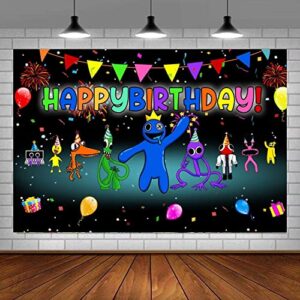 Game Happy Birthday Backdrop Cartoon Party Banner Decorations Photography Background Decor Photo Booth Studio Prop 3-5x7 FT