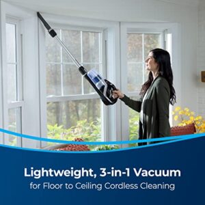 BISSELL PowerEdge Cordless Stick Vacuum for Hard Surfaces, 2900A, Black/Silver