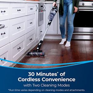 BISSELL PowerEdge Cordless Stick Vacuum for Hard Surfaces, 2900A, Black/Silver