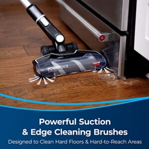 BISSELL PowerEdge Cordless Stick Vacuum for Hard Surfaces, 2900A, Black/Silver