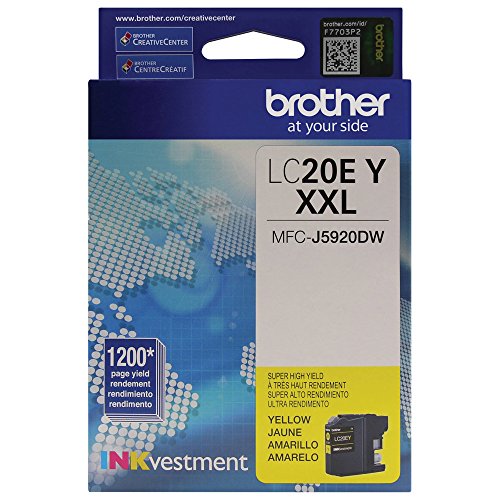 Brother MFC-J5920DW Yellow Original Ink Extra High Yield (1,200 Yield)