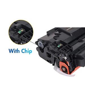 58X CF258X Toner Cartridge: 2 Pack (with Chip, High Yield) Replacement for HP CF258X 58X 58A CF258A MFP M428fdw M428fdn M428dw M404 M428 Pro M404n M404dn M404dw Printer (Black)