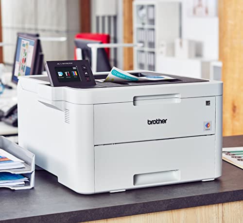 Brother HL-L32 70CDW Wireless Color Laser Printer,25ppm,up to 600 x 2400 dpi,2.7” Color Touch,Automatic duplex (2-sided),Durlyfish USB Printer Cable