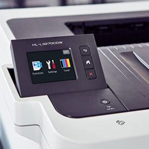 Brother HL-L32 70CDW Wireless Color Laser Printer,25ppm,up to 600 x 2400 dpi,2.7” Color Touch,Automatic duplex (2-sided),Durlyfish USB Printer Cable