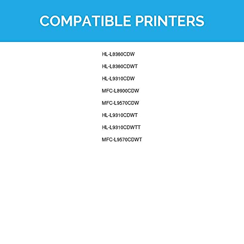 LD Products Compatible Toner Cartridges Replacements for Brother TN436 TN-436 Super High Yield for use in Brother MFC-L8900CDW HLL8360CDW HL-L9310CDW HL-L9310CD ( Black, Cyan, Magenta, Yellow, 4-Pack)