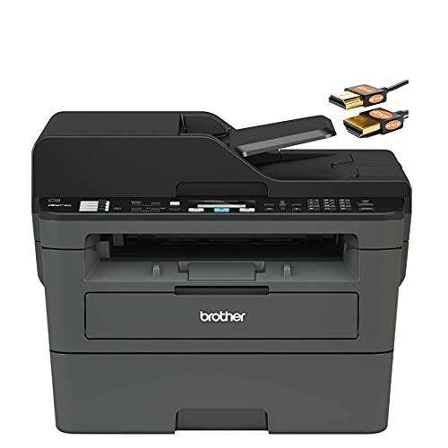 Brother MFC L2700 Series Compact Wireless Monochrome Laser All-in-One Printer - Print Copy Scan Fax - Mobile Printing - Auto Duplex Printing - Up to 32 Pages/Min - ADF - 2-line LCD (Renewed)