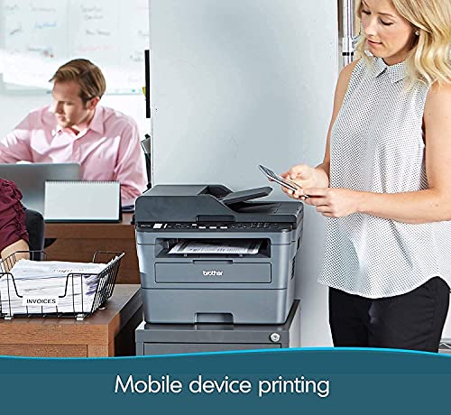 Brother MFC L2700 Series Compact Wireless Monochrome Laser All-in-One Printer - Print Copy Scan Fax - Mobile Printing - Auto Duplex Printing - Up to 32 Pages/Min - ADF - 2-line LCD (Renewed)