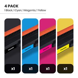 YoYoInk Compatible Toner Cartridge Replacement for Brother TN431 / TN433 High Yield (1 Black, 1 Cyan, 1 Magenta, 1 Yellow; 4 Pack)