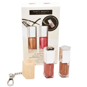 fenty beauty by rihanna lil gloss bombs: mini lip duo + keychain holder