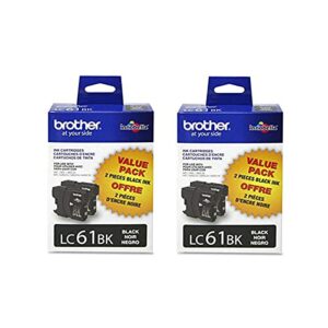 brother lc612pks innobella black ink cartridge, 4-pack