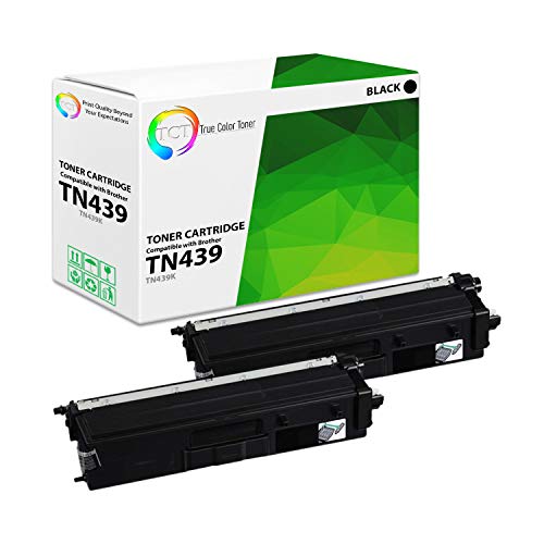 TCT Premium Compatible Toner Cartridge Replacement for Brother TN439 TN-439 TN439BK Black Ultra High Yield Works with Brother HL-L8360CDW L8360CDWT MFC-L8900CDW L9570CDW Printers (9,000 Pgs) - 2 Pack