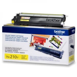 brother tn210y yellow toner cartridge – 1 each – oem