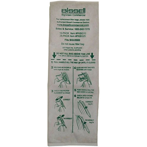 Bissell Commercial 10 Pk Vacuum Bags for BGU5500