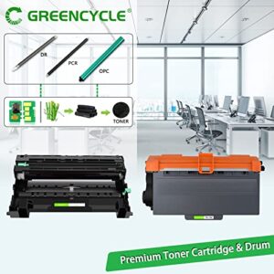 greencycle Compatible TN750 Toner Cartridge and DR720 Drum Unit Replacement for Brother HL-5450DN HL-5470DW HL-6180DWT MFC-8510DW MFC-8710DW MFC-8950DW DCP-8155DN Printer (2 Pack Toner,1 Pack Drum)