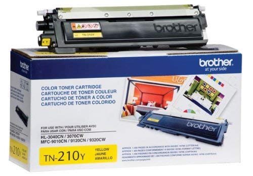 Brother OEM Toner TN210Y (YELLOW) (1 Cartridge) (TN210Y) -