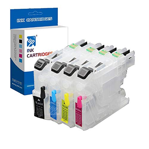 UP LC103 Refillable Ink Cartridge with Auto Reset Chip Compatible for Brother MFC-J285DW MFC-J4310DW MFC-J4410DW MFC-J4510DW MFC-J4610DW MFC-J470DW MFC-J475DW