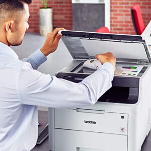 Brother HL-L3290CDW Wireless Compact Digital Color Laser All-in-One Printer, Duplex Printing, Print Scan Copy, 600 x 2400 dpi, 25ppm, 250-sheet, Works with Alexa, Bundle with Cefesfy Printer Cable