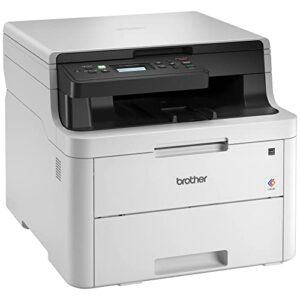 Brother HL-L3290CDW Wireless Compact Digital Color Laser All-in-One Printer, Duplex Printing, Print Scan Copy, 600 x 2400 dpi, 25ppm, 250-sheet, Works with Alexa, Bundle with Cefesfy Printer Cable