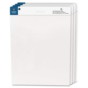 business source 25″x30″ self-stick easel pads, 4/pack (38592),white