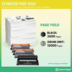 S SMARTOMNI Compatible Toner Cartridge and Drum Unit Replacement for Brother TN450 TN420 DR420 to use with HL-2270DW HL-2280DW HL-2230 HL-2240 MFC-7360N MFC-7860DW DCP7065DN Fax 2840 (2 Toner 1 Drum)