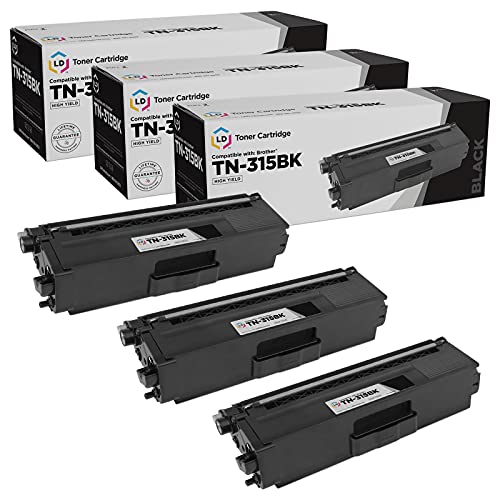 LD Products Compatible Toner Cartridge Replacement for Brother TN315BK High Yield (Black, 3-Pack)