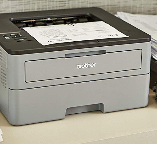 Brother HLL2370dw Monochrome Laser Printer Bundle with EM Printer Cable, Wireless Printing, Up to 32 PPM, EM Printer Cable