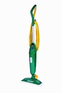 bissell commercial-bgst1566 steam mop power steamer, 12.5″ wide, comes with two soft pads for every day and one scrubby pad for heavy messes,green