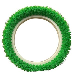 bissell biggreen commercial 237.057bg scrub brush, 0.015″ bristle diameter crimped polypropylene for bgem9000 easy motion floor machine, 12″, green