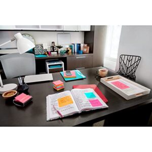 Post-it Notes, 3x3 in, 14 Pads, America's #1 Favorite Sticky Notes, Poptimistic Collection, Bright Colors (Acid Lime, Aqua Splash, Guava, Neon Green, Power Pink, Vital Orange)Recyclable (654-14AN)