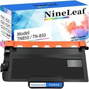 nineleaf high yield compatible toner cartridge replacement for brother tn850 tn-850 to use in mfc-l5900dw hl-l6200dw mfc-l5850dw mfc-l5700dw hl-l5200dw hl-l6200dwt printer (1 pack black)