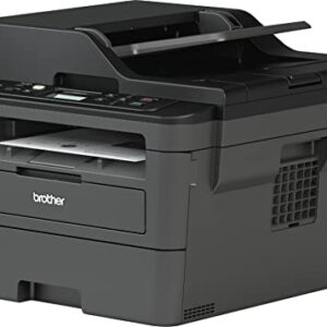 Brother DCP-L25 Series Monochrome All-in-One Laser Printer for Home Office, Print, Scan, Copy, Wireless, 2400 x 600 dpi, 36 ppm, Automatic Duplex Printing, Bundle with MTC Printer Cable