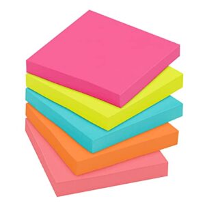 Post-it Notes, 3x3 in, 18 Pads, America's #1 Favorite Sticky Notes, Poptimistic Collection, Bright Colors (Magenta, Pink, Blue, Green), Clean Removal, Recyclable (654-18CTCP)