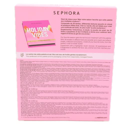 Sephora Holiday Vibes Eyeshadow Palette, 0.053 Ounce