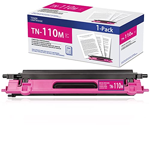 ETECHWORK Compatible TN110 TN-110 TN-110M Toner Cartridge Replacement for Brother MFC-9450CDN DCP-9040CN (Magenta,1-Pack)