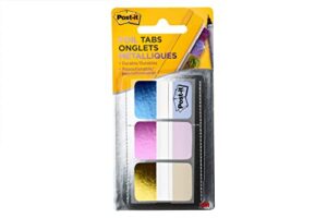 post-it foil tabs, iridescent colors, 36 tabs/pack, 1 in x 1.5 in (686-flopbt)