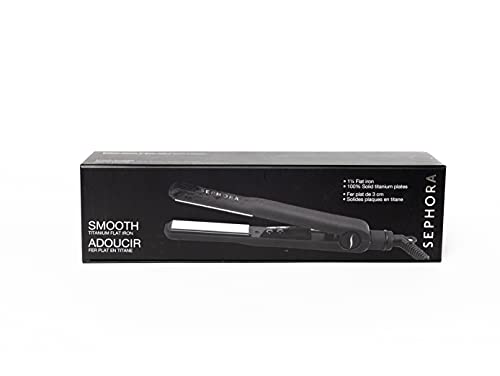 Sephora Collection Professional Ceramic Tourmaline Hair Straightener Flat Iron | Straighten Frizzy Hair Smoothly | Infrared Technology | 410 Degrees