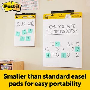 Post-it® Super Sticky Mini Easel Pad, 15 x 18 Inches, 20 Sheets/Pad, Pack of 2