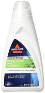 bissell eucalyptus mint demineralized steam mop water, 32 ounces, 1392, white