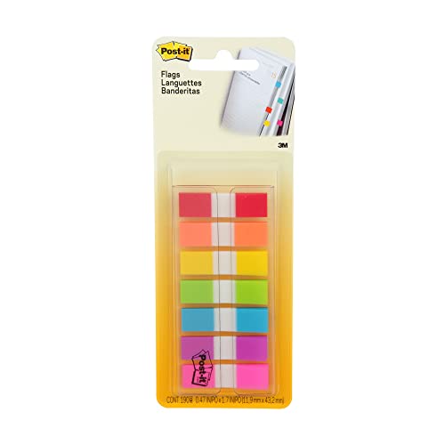 Post-it® 1/2"W Flags in On-the-Go Dispenser