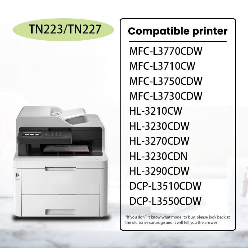 TN-227BK Toner Cartridge - LVELIMIT Compatible TN227BK 3PK Replacement for Brother HL-3230CDW HL-3270CDW HL-3230CDN HL-3290CDW DCP-L3510CDW DCP-L3550CDW Printer