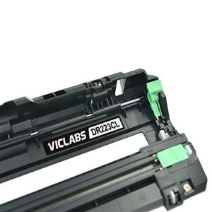 VicLabs Compatible DR223CL Drum Unit Replacement for Brother DR-223CL Drum Works With Brother MFC-l3770CDW MFC-l3750CDW MFC-l3710CW HL-l3290CDW HL-l3270CDW HL-l3210CDW HL-L3230CDW Printer(BCMY,4-Pack)