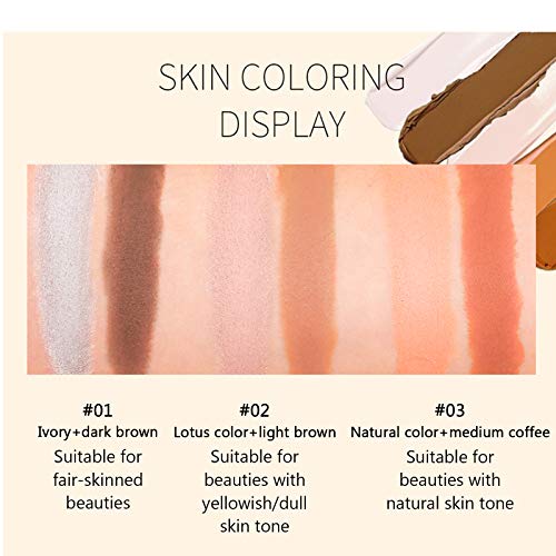 ONLYOILY double-end contour highlighter stick contour stick,face highlighter, contour makeup contouring sticks cream concealer (1)