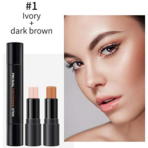 ONLYOILY double-end contour highlighter stick contour stick,face highlighter, contour makeup contouring sticks cream concealer (1)