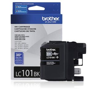 brother lc101bk oem ink – dcpj152w mfcj245 j285dw j450dw j470dw j475dw j650dw j870dw j875dw black ink (300 yield) oem