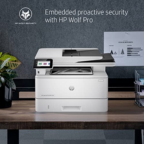 HP LaserJet Pro MFP 4101fdne Black & White Printer with HP+ Smart Office Features and Fax