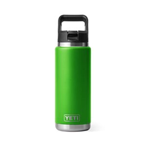 YETI Rambler 26 oz Bottle, Vacuum Insulated, Stainless Steel with Straw Cap, Canopy Green