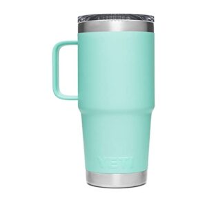 YETI Rambler 20 oz Travel Mug, Stainless Steel, Vacuum Insulated with Stronghold Lid, Seafoam