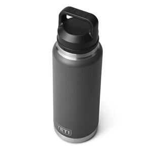 YETI Rambler 36 oz Bottle, Vacuum Insulated, Stainless Steel with Chug Cap, Charcoal