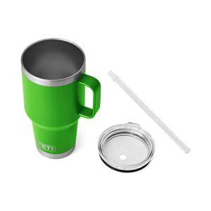 YETI Rambler 35 oz Straw Mug, Vacuum Insulated, Stainless Steel, Canopy Green