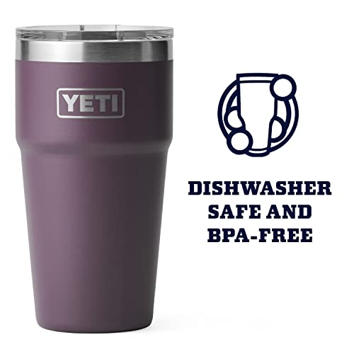 YETI Rambler 16 oz Stackable Pint, Vacuum Insulated, Stainless Steel with MagSlider Lid, Nordic Purple